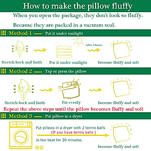 JIEITIVE Throw Pillow Inserts Hypoallergenic Premium Pillow Stuffer Square Form for Decorative Pillow Covers Cushion Bed Couch Sofa Set of 1-20 x 20 Inches