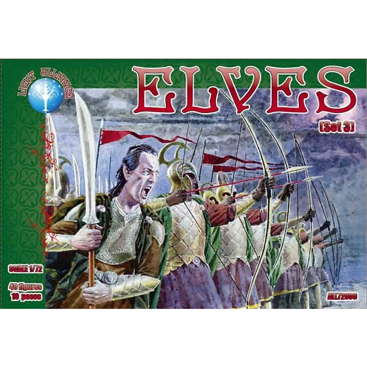 Alliance 72006 - 1/72 - Elves. Set 3. 40 Figures. Scale Model kit