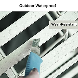 FQMYLTYN Metal Garden Bench Two People Outdoor Patio Bench, Weather Proof Porch Retro Loveseat, Perfect for Backyard, Deck, Lawn, Poolside, 107 X 54.5 X 95cm, White