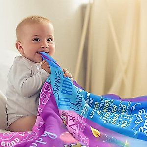 Pozevan 1 Year Old Girl Birthday Gift Blanket, 1 Year Old Girl Gifts, 1st Birthday Girl Gifts, One Year Old Girl Birthday Gifts, First Birthday Gifts for Girls, 1st Birthday Decorations Girl 50"X40"