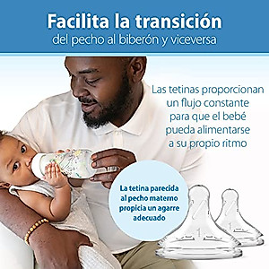 Dr. Brown’s Natural Flow® Anti-Colic Options+™ Wide-Neck Baby Bottle Designer Edition Bottles, Ocean Decos, 9 oz/270 mL, Level 1 Nipple, 2-Pack, 0m+