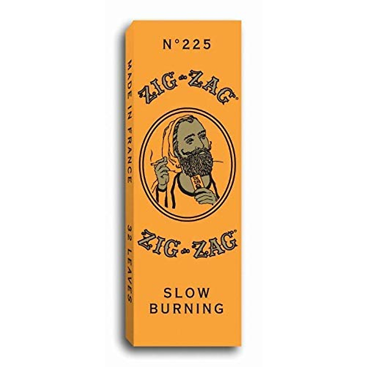 ZIG-ZAG Rolling Papers - French Orange 1 1/4 - Natural Gum Arabic - 78 MM - 32 Papers per Booklet - Choose Your Pack Size: 5, 6, 24 or 48 Booklets - Premium Quality Papers for Smooth and Even Burn (5 Packs)
