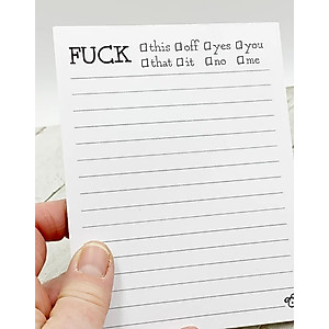 Fresh Outta Fucks Pad and Pen, Snarky Novelty Fresh Outta Fucks Pen Set, Funny Desk Accessory Gifts for Friends Colleagues Boss (Red)