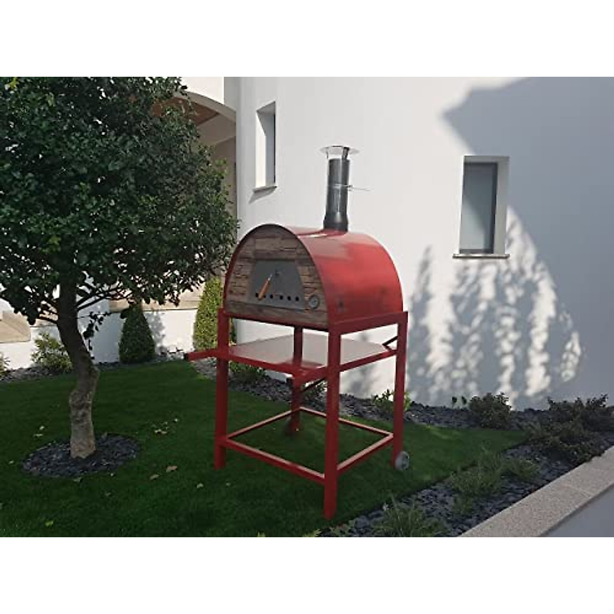 Authentic Pizza Ovens - Maximus Red Wood Fire Oven