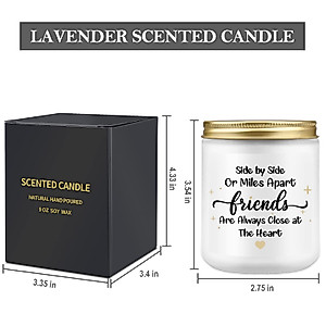 Scented Candles Gifts for Women, Best Friend Candles for Birthday Gifts, Christmas Friendship Gifts for Her Friends, Lavender Aromatherapy Candles for Home Scented, Back and Body Hurts Candle