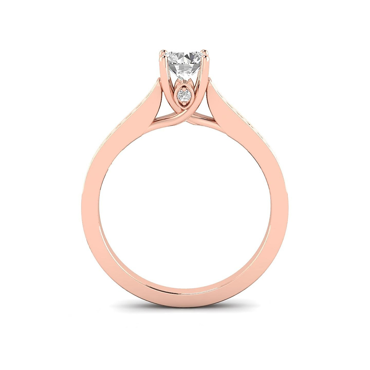 1/2ctw Diamond Engagement Ring in 10k Rose Gold (H-I, I2-I3)