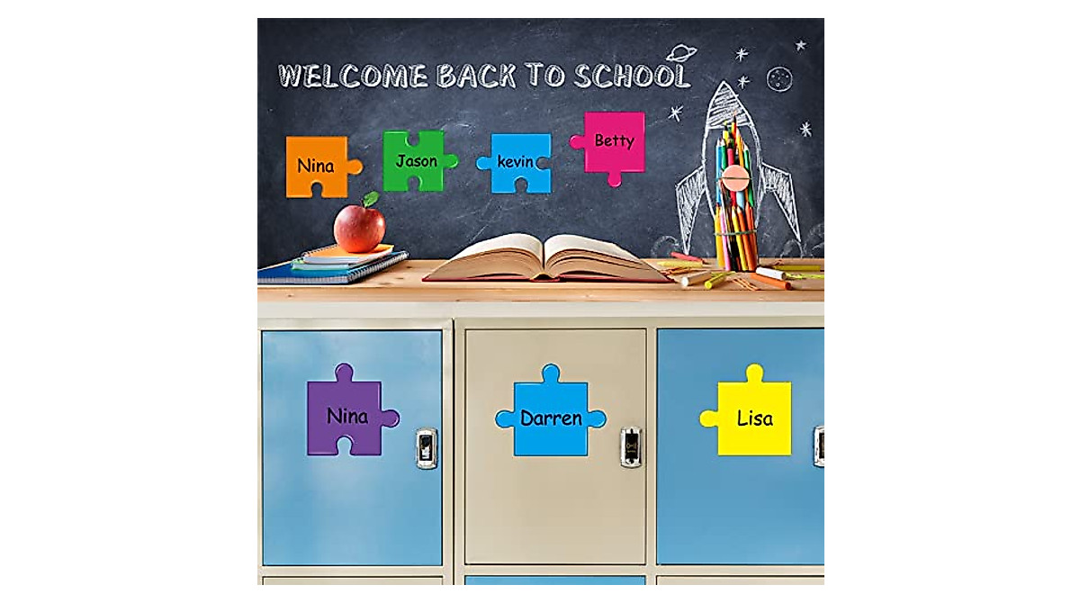 Colorful Puzzle Pieces Cutouts for Classroom Decor
