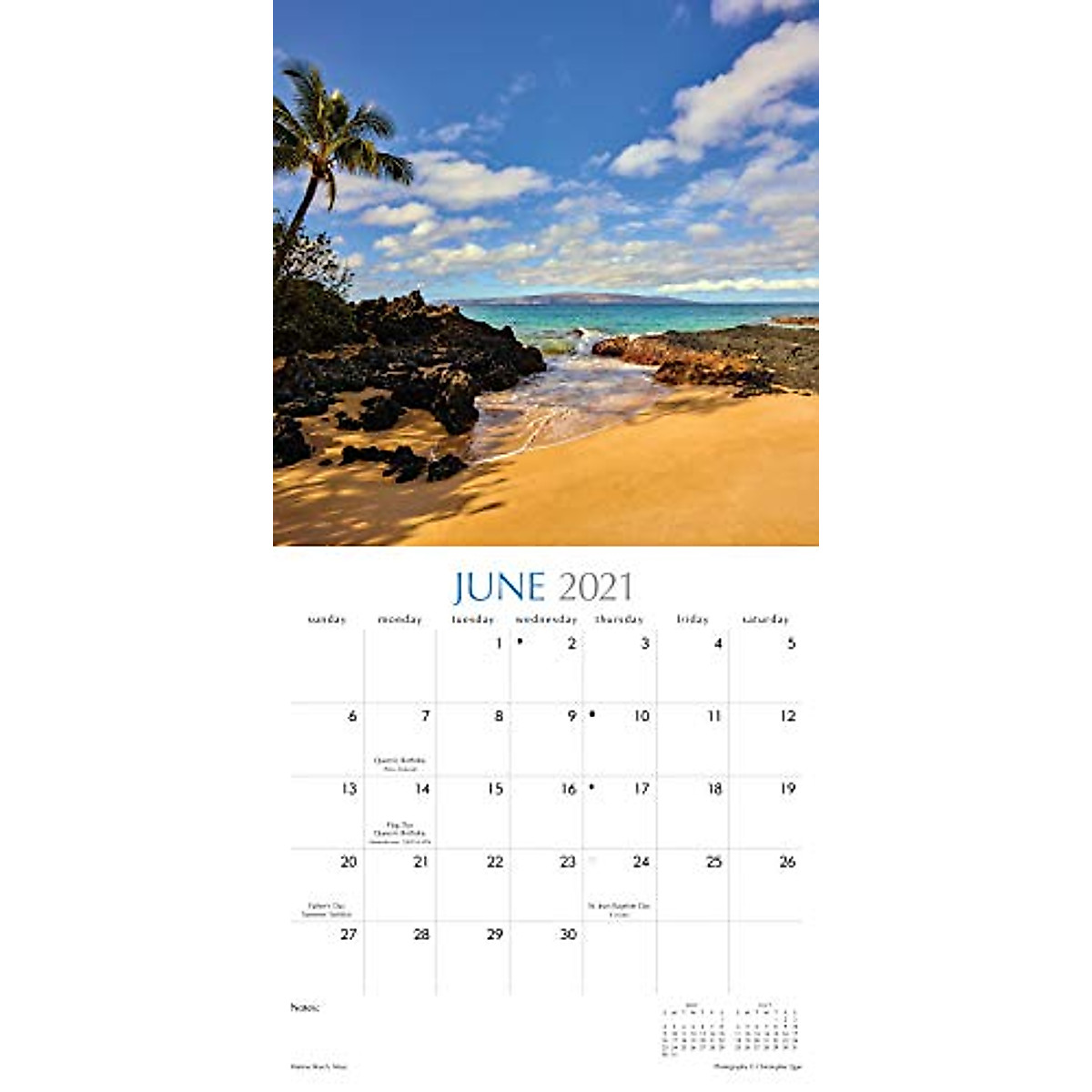 Hawaii Wall Calendar 2021