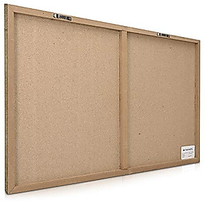 Navaris Magnetic Dry Erase Board - 16 x 24 inches Decorative White Board for Wall with Design, Includes 5 Magnets and Marker - Antique World Map