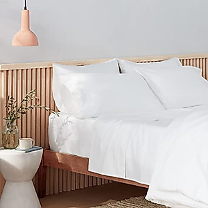 Amazon Aware 100% Organic Cotton 300 Thread Count Sheet Set - White, King