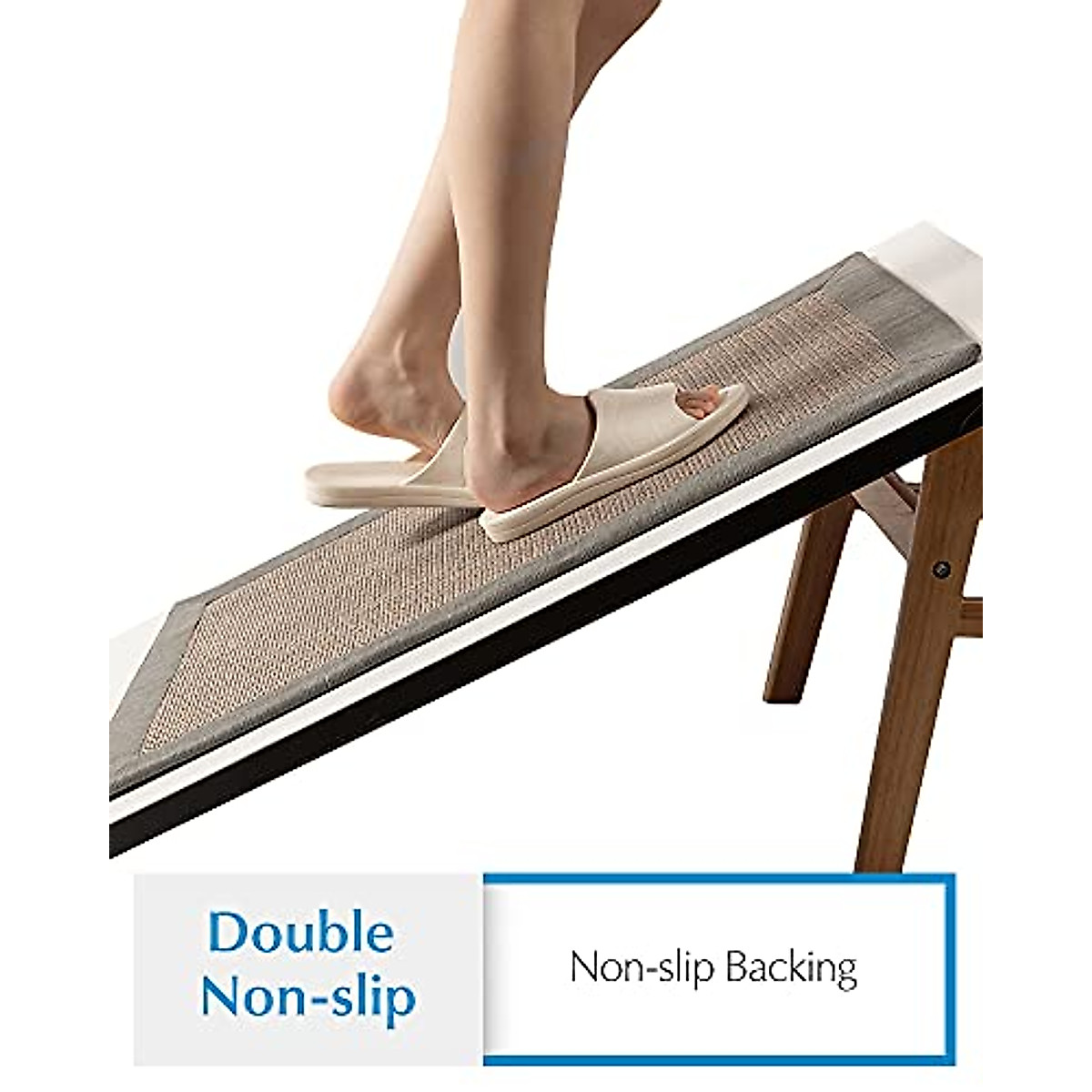 SUPENUIN Kitchen Rugs and Mats 2PCS Non Skid Kitchen Mats for Floor Washable Kitchen Runner Rugs for Kitchen Front of Sink Grey 20"x32"+20"x47"