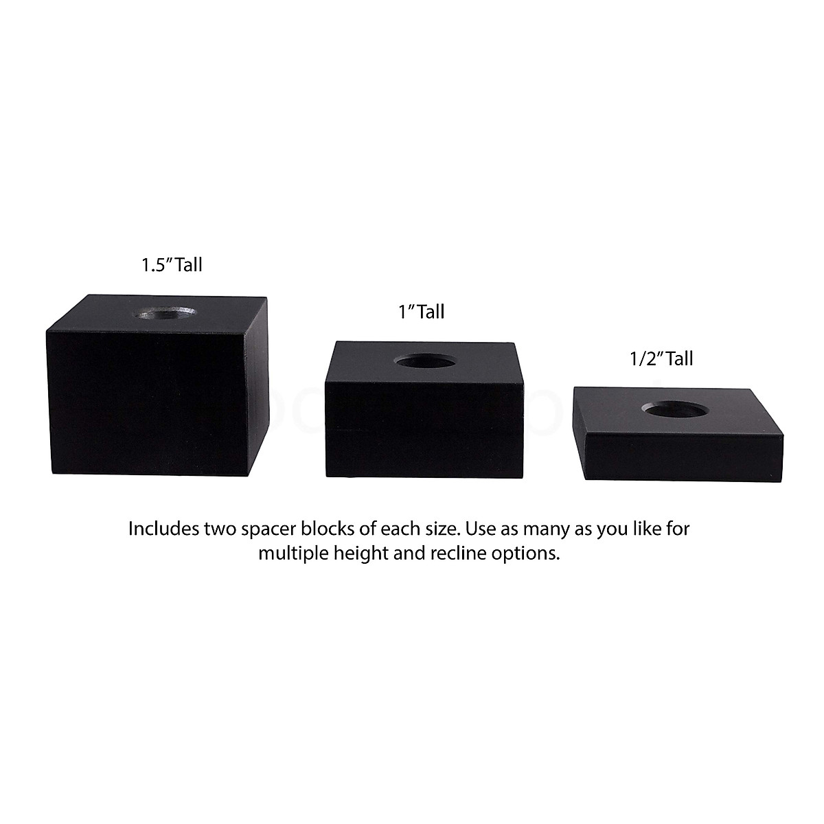 Ohio Diesel Parts Front Driver Seat Spacer Lift Recline Kit for Ford Truck F-150 2015+/F-250, F-350 F-450 2017+ Super Duty