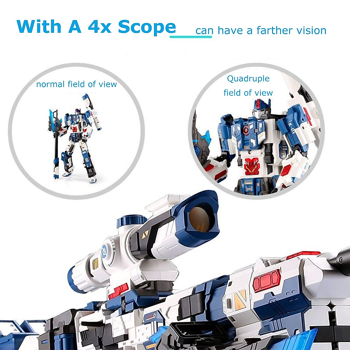 NBK Deformation Toy King of Sniper Oversized Action Figure Robot Model Deformed Original Gift for Kids Adults