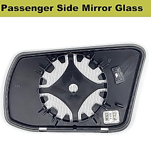 Altima Passenger Side Heated Mirror Glass with Rear Holder Compatible with Nissan Altima Sentra 2013-2018 Altima Sentra Right Side Mirror Glass Replace 963653TH0A