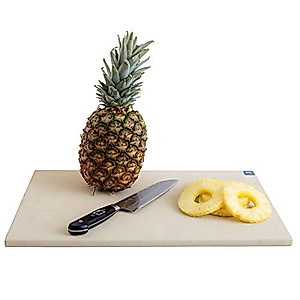 NoTrax 12" x 18" x 0.5" Sani-Tuff T45 Natural Rubber Cutting Board, Non-Skid Professional-Grade, Made in USA, T45S2012BF