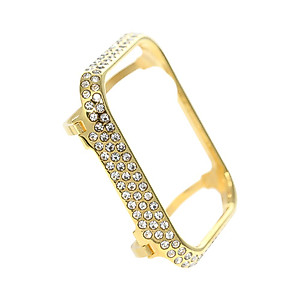 HJINVIGOUR Bling Luxury Rhinestone Crystal Diamond Protective Cover Case Bezel Compatible Apple Watch Series 4 5 6 SE 40mm 44mm Series 3 2 1 38mm 42mm