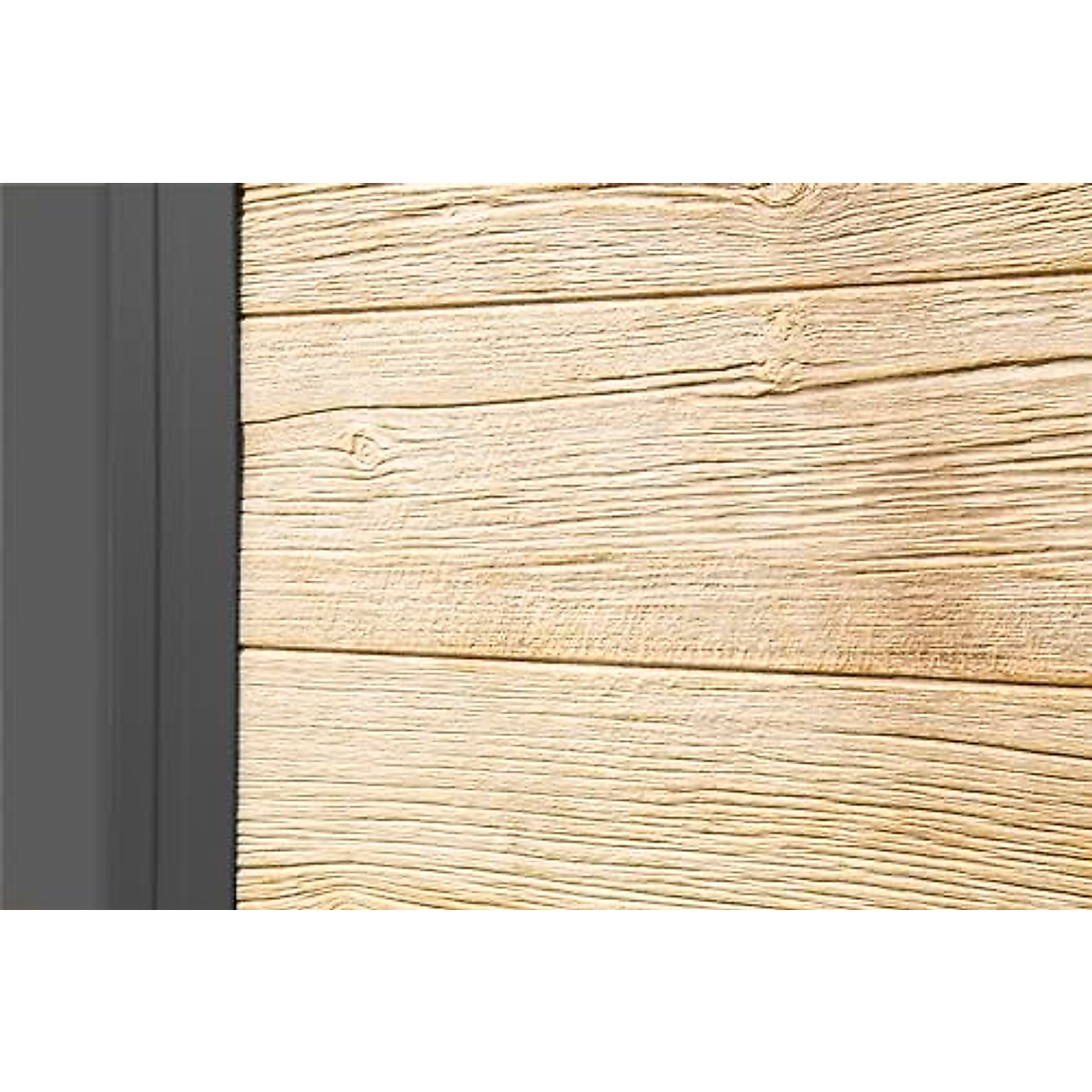 Arrow 10' x 8' Ironwood Galvanized Steel Hybrid Outdoor Shed Kit, Anthracite