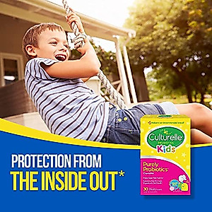Culturelle Kids Chewable Daily Probiotic for Kids, Ages 3+, 30 Count, #1 Pediatrician-Recommended Brand, Natural Berry Flavored Daily Probiotics for Digestive Health, Oral Care & Immune Support