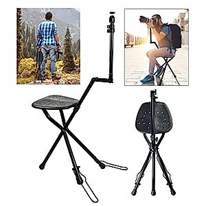 Vidpro SP-12 SeatPod Portable Folding Camera Mount with Integrated Chair. Perfect for Nature Photography Bird Watching and Sporting Events. Compatible with Cameras DSLRs Spotting and Telescopes