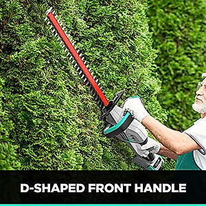 Litheli 20V Cordless Hedge Trimmer 20 Inch, Power Hedge Trimmer for Bush & Shrub Cutting, Trimming, Pruning, with 2.0Ah Battery and Charger Included
