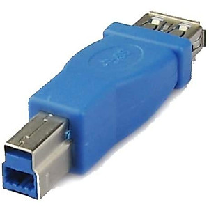 Seadream 2Pack USB 3.0 Type-A Female to B Male Extender Connection Adapter (2Pack usb 3.0 A/F to B/M)