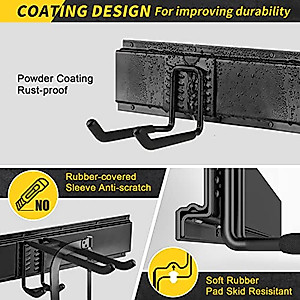 UUP Garage Tool Organizer Wall Mount 48 Inches Garden Tool Organizer Adjustable Shovel Holder Wall Mount Holds 440lbs, Alloy Steel Garage Wall Organizer for Rake Mop Shovel Snowboard
