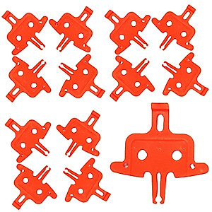 kingsea 12PCS Bicycle Brake Pad Spacer, Hydraulic Disc Brake Pads Spacer Instert Bicycle Brake Spacer Disc Brakes Bicycle Brake Spacer Cycling Spare Parts for Shimano,MTB or Road Bike(Type A)