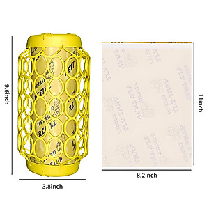 Outdoor Fly Trap, Flying Insects Traps Outdoor Hanging for Patio, Wasp Traps Outdoor Hanging, Flies Traps Sticky Yellow Jacket Trap Catcher Trap, Sticky Fly Insect Deterrent Killer 2 Pack