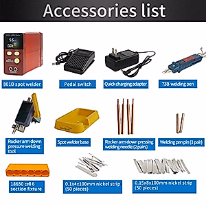 RCBDBSM Battery Spot Welder, 12 KW Capacitor Energy Storage Pulse Welding Machine, Portable Energy Storage Pulse Welding Machine for Battery Pack 18650 14500 Lithium Batteries