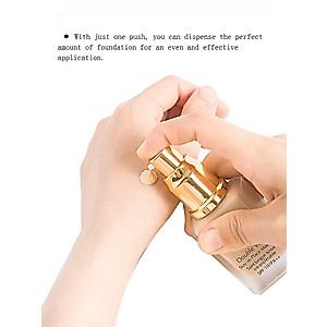 Chris.W 2Pack Foundation Pump for Estee Lauder Double Wear Foundation(Gold)