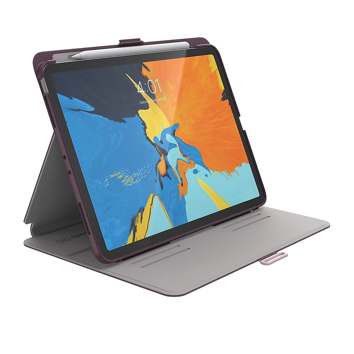 Speck BalanceFolio 11-inch iPad Pro Case, Gen 2, Plumberry Purple/Crushed Purple/Crepe Pink (122011-7265)