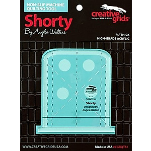 Creative Grids Machine Quilting Tool 4 Pack Squiggy, Archie, Shorty, Slim