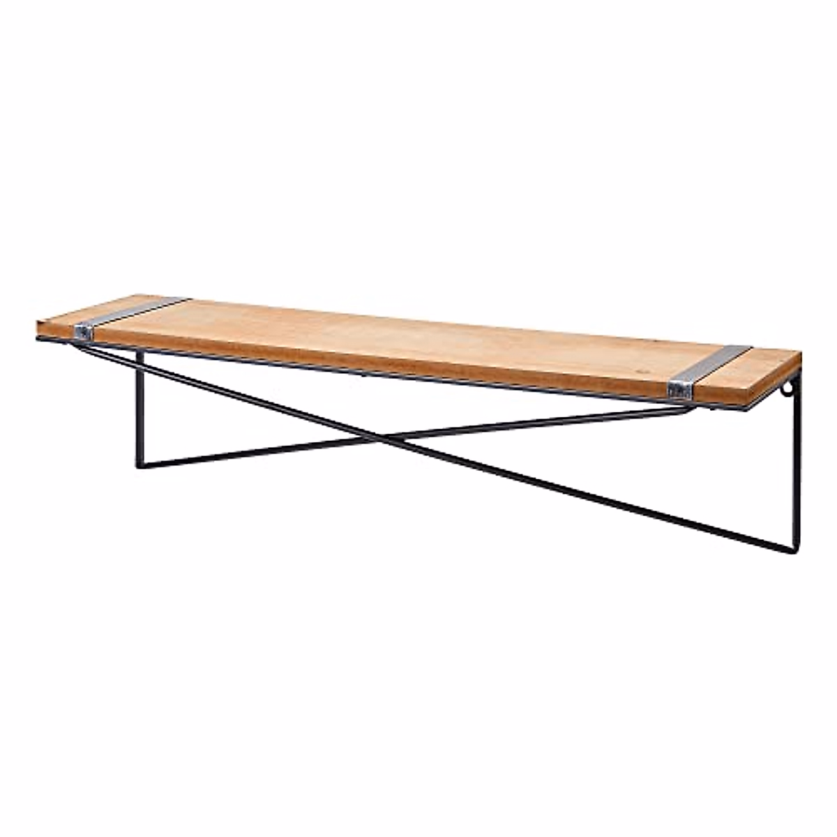 Glitzhome Rustic Floating Shelves Wall Mounted, Farmhouse Decoration Display for Room, Kitchen, Office, Natural, (GH11061)