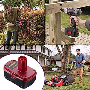 LORDONE 2Packs 6500mAh C3 Lithium Battery for Craftsman 19.2 Volt Battery DieHard XCP 315.115410 315.11485 130279005 1323903 130285003 130211004 120235021 11375 11376 315.PP2011 Cordless Battery