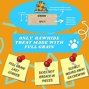 Premium Thick Cut Chips, Top Rawhide (Last Much Longer Than Traditional Chips). 100% Natural. Great Behavioral Dog Chew Treat Solution Bone. No Preservatives. (5 Pounds)