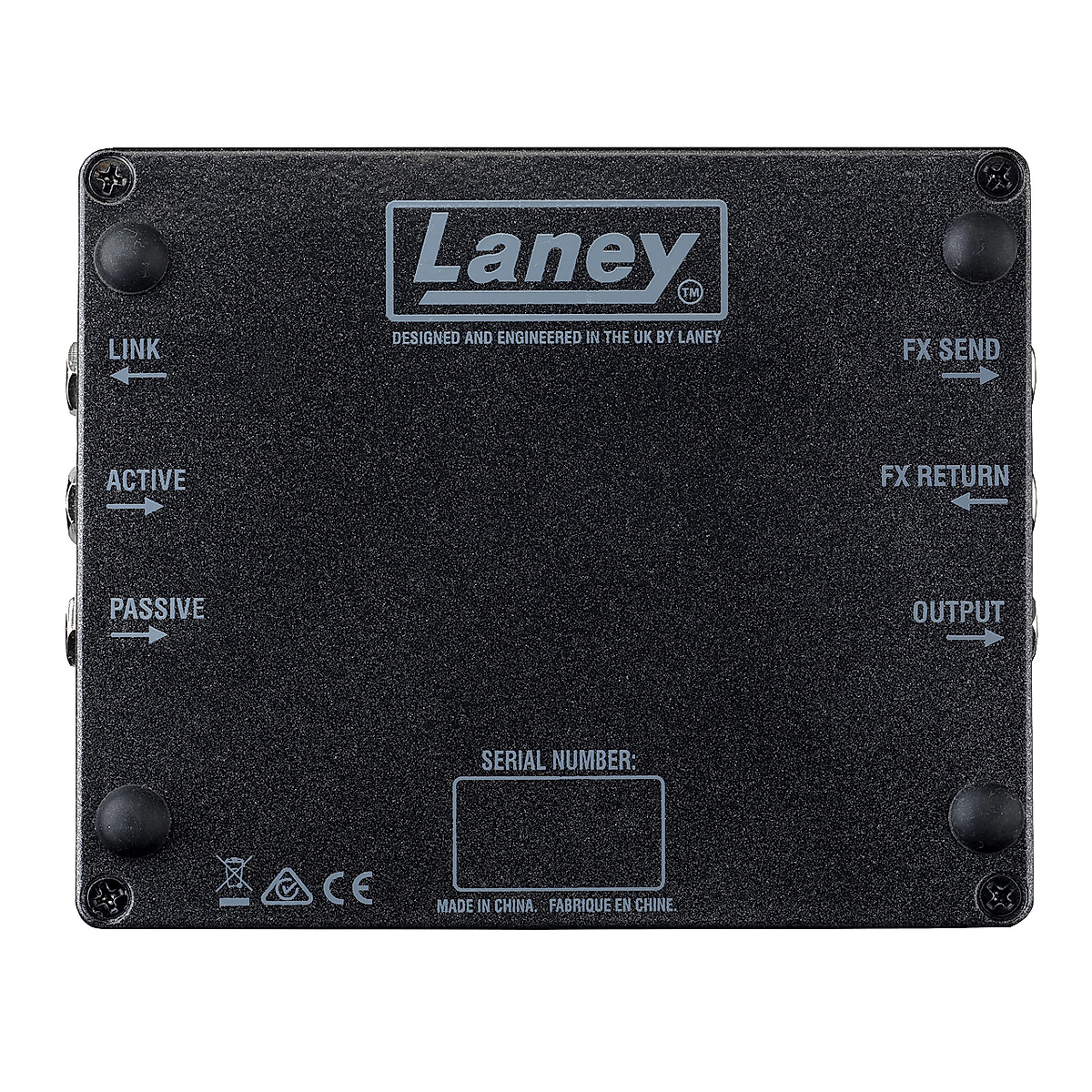 Laney Digbeth DB Bass Guitar Pre Amplifier Pedal, Black