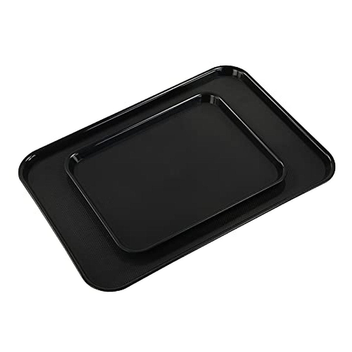Teyyvn 4-Pack Plastic Tray, Large Boot Tray, 25.35" X 17.63", Black