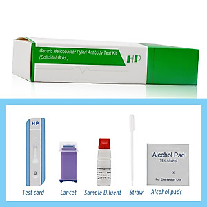 ERTF 2 Test Helicobacter Pylori Detection at Home Detection kit Self-Test at Home, Results in 10-15 Minutes, no Need to go to The Laboratoryv