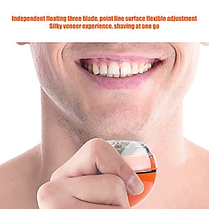 Electric shavers for Men Mini Portable Face Shaver Wet & Dry Waterproof Rechargeable Electric Shaver 4D Rotary Razors Cordless Travel USB Charging