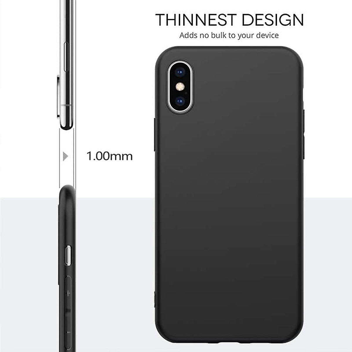 KJYFOANI for Infinix GT 10 Pro Case, with [ 2 x Tempered Glass Protective Film], Black Soft Silicone Protection Sleeves Shockproof Bumper Case for Infinix GT 10 Pro (6.67") - Glisten