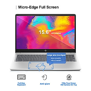 HP 15.6" Student Chromebook Laptop 2023 Newest, Quad-Core Intel Processor N200(Up to 3.7GHz), 8GB LPDDR5 RAM, 192GB Storage(64GB eMMC+128GB MSD), UHD Graphics, Light & Thin, Long Battery, Chrome OS