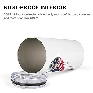 Airplanes U.S. Flag Funny Coffee Mug Stainless Steel Travel Insulated Tumbler Double Wall Water Cup 10 Oz