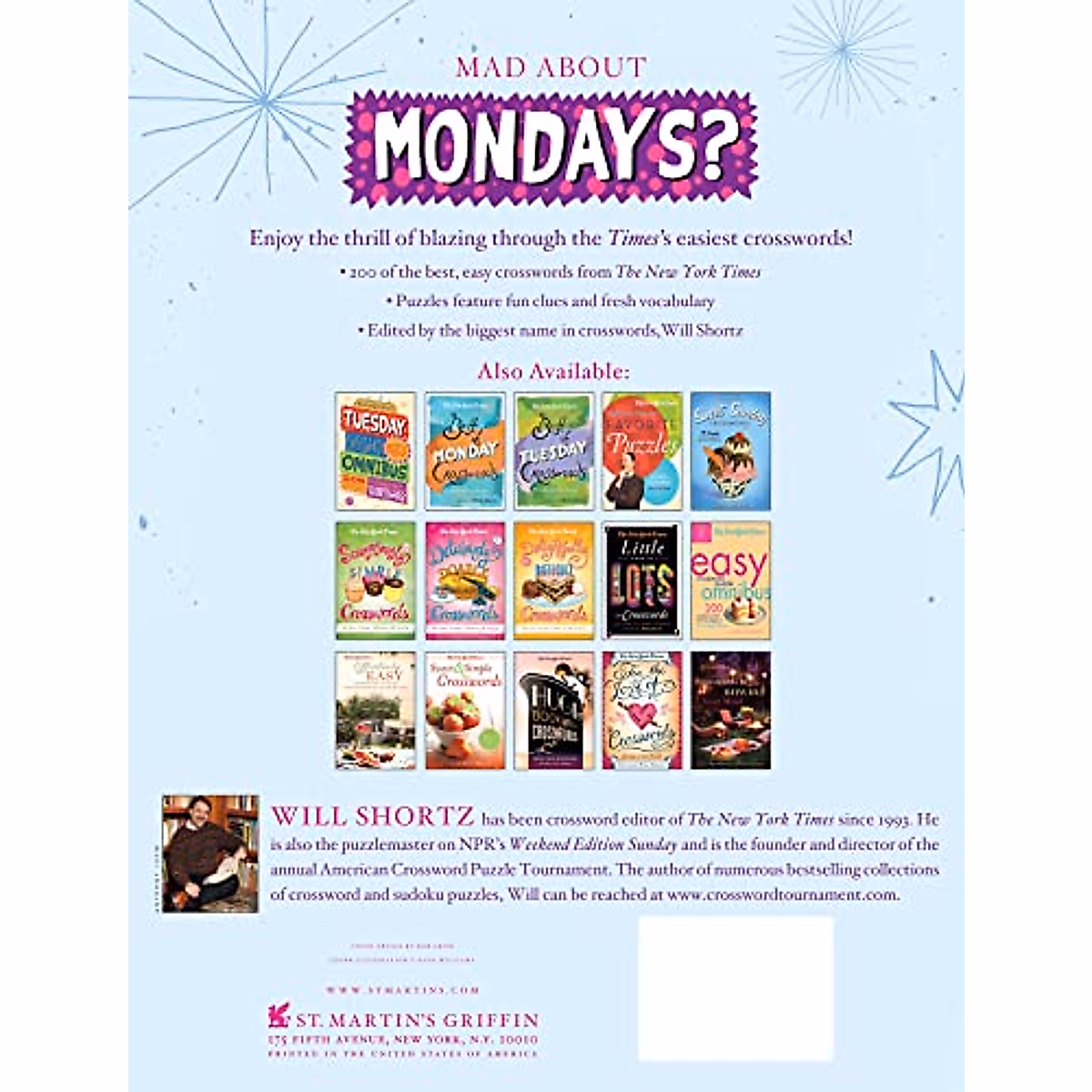 The New York Times Monday Crossword Puzzle Omnibus: 200 Solvable Puzzles from the Pages of The New York Times