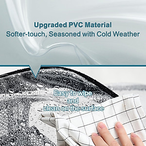 iSPECLE Clear Backpack, Durable School Backpack with Laptop Compartment Clear Backpack with Reinforced Padded Straps Transparent Bag for School, Work, Security, Black