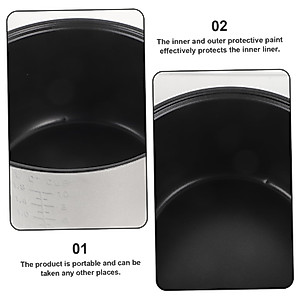 Luxshiny Rice Container Power Cooker Replacement Inner Pot 4L Non-stick Interior Inner Cooking Pot Electric Pressure Cooker Pot Liner Perforated Baking Mat