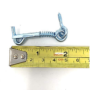 MI MADOL IMPORTS, LLC MADOL Safety Latch with Eye and Hook [2844-10] Pack of 10- ALDABA o GANCHO con Cerrojo para cerrar puerta o Ventana (10)