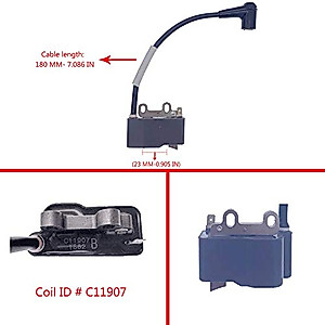 PARTSRUN Ignition Coil For Echo ES250 PB250LN PB252 PB250 Blower A411000500 A411000501 ZF-IG-A00277-P
