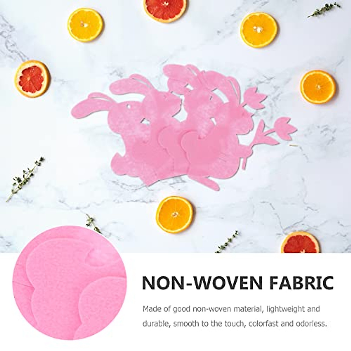 ABOOFAN 8pcs Easter Bunny Utensil Cutlery Holder Pouch Bags Rabbit Silverware Sleeve Fork Spoon Pocket Easter Table Decoration for Holiday Spring Easter Party Favor Pink