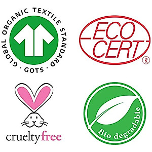 Cliganic Organic Cotton Swabs, 500 Count - 100% Pure Natural Cotton, Chlorine-Free Hypoallergenic, Soft, Gentle & Absorbent Buds