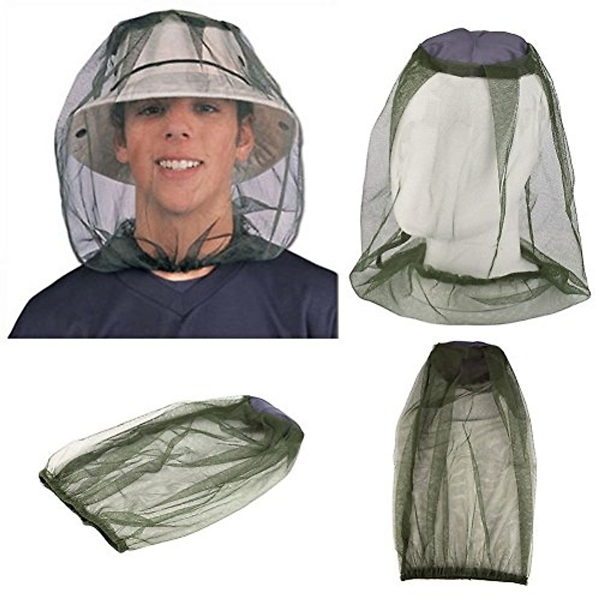 colorido Mosquito Net, Environmentally Friendly Reathable Mosquito Fly Insect Head Net Outdoor Fishing Face Protection Cover Mesh Net